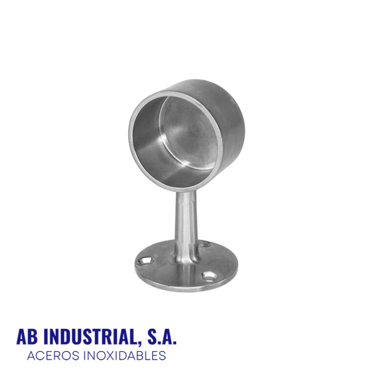 Soporte para tubo redondo con tope - AB Industrial
